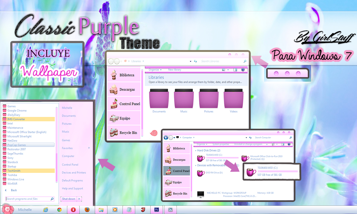 Classic Purple Theme n.n by girlstuff15 on DeviantArt