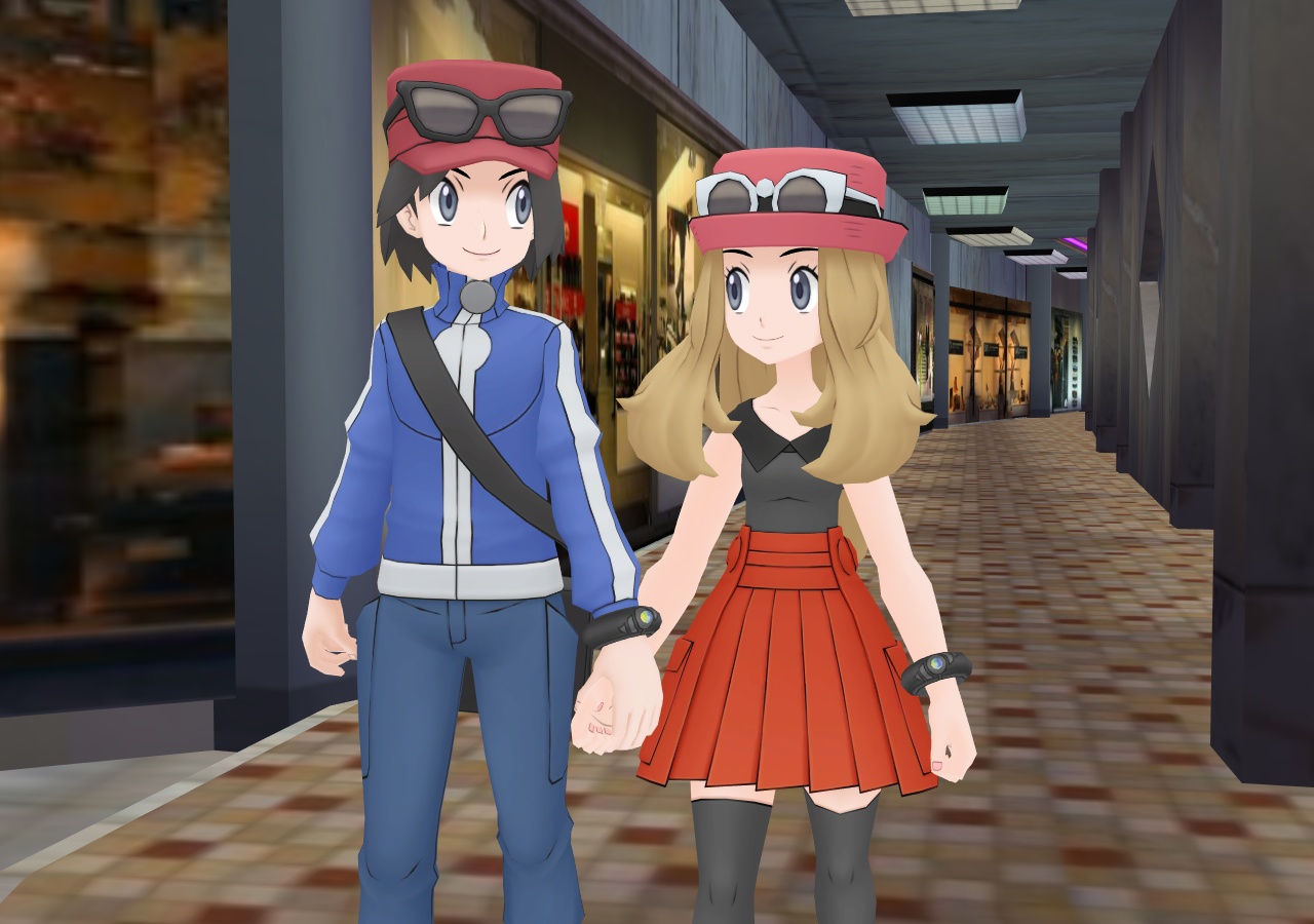 Night City Walk (KalosShipping) by PlayAbiyyu on DeviantArt