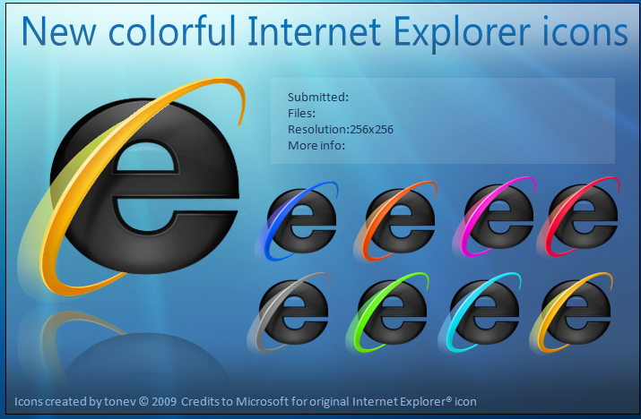 colorful IE icons by tonev on DeviantArt