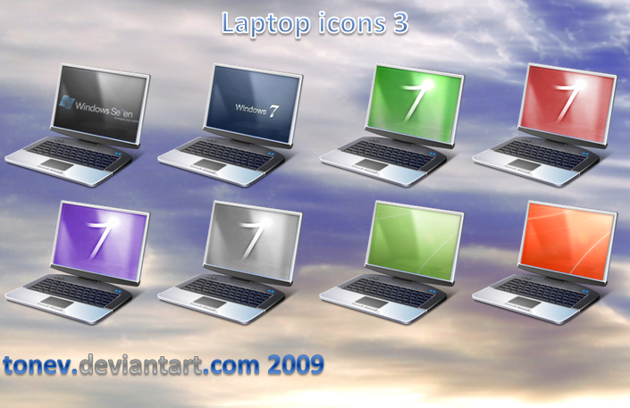Laptop icons 3 by tonev on DeviantArt