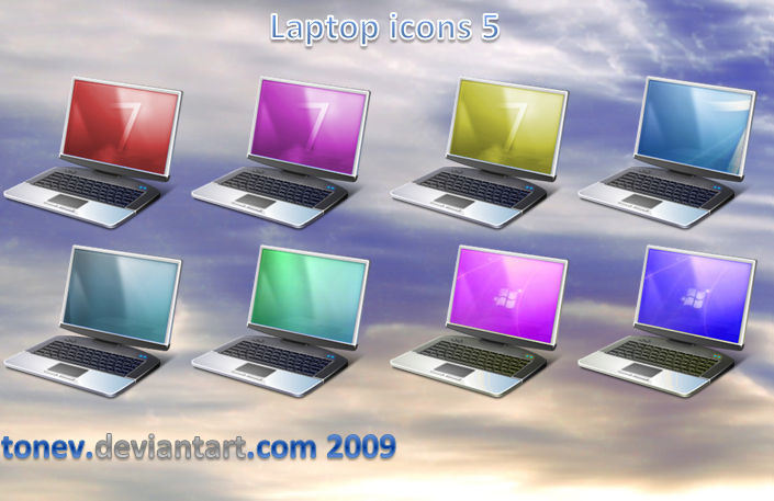 Laptop icons 5 by tonev on DeviantArt