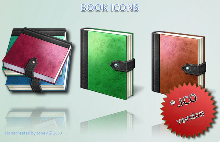 Book icons .ico by tonev on DeviantArt