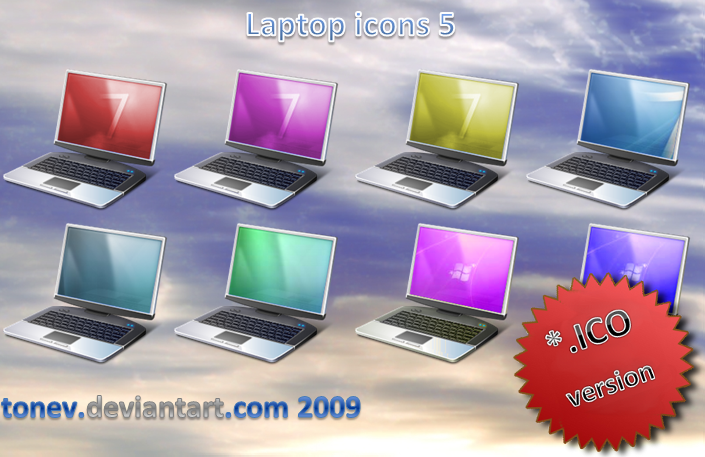 Laptop icons 5 in .ico by tonev on DeviantArt