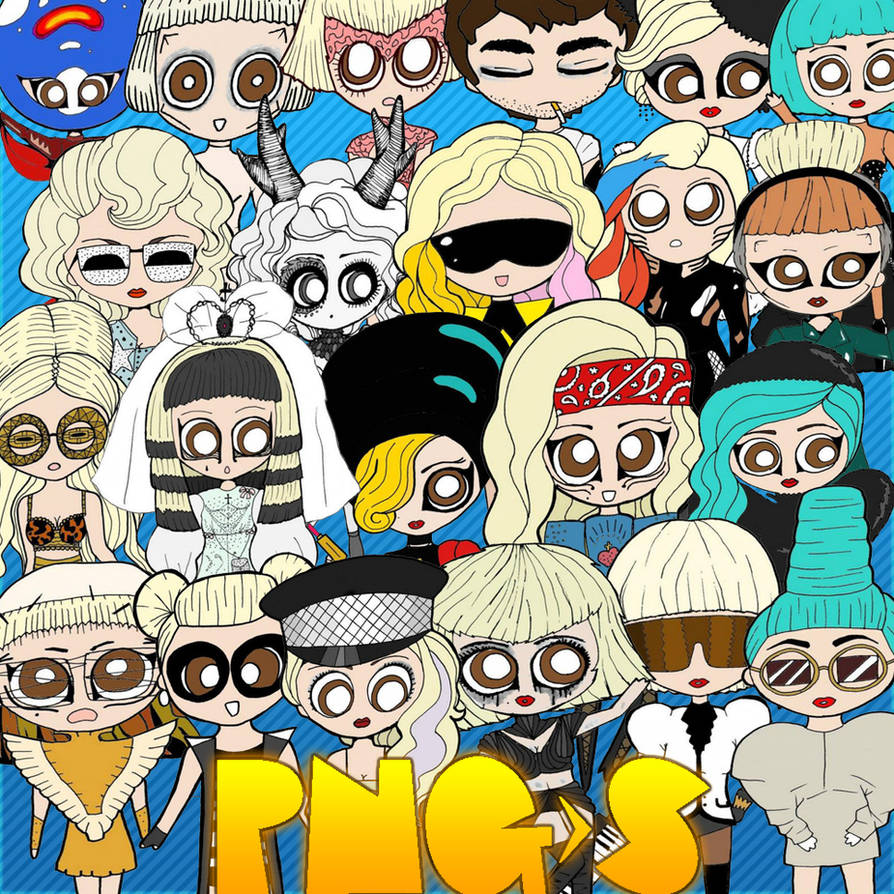 Pack Caricaturas Lady Gaga png by kozzmiqo on DeviantArt
