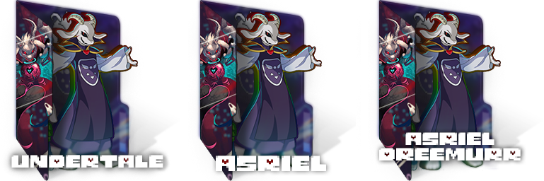 Undertale Asriel Dreemurr Folder Icon by Joandson on DeviantArt