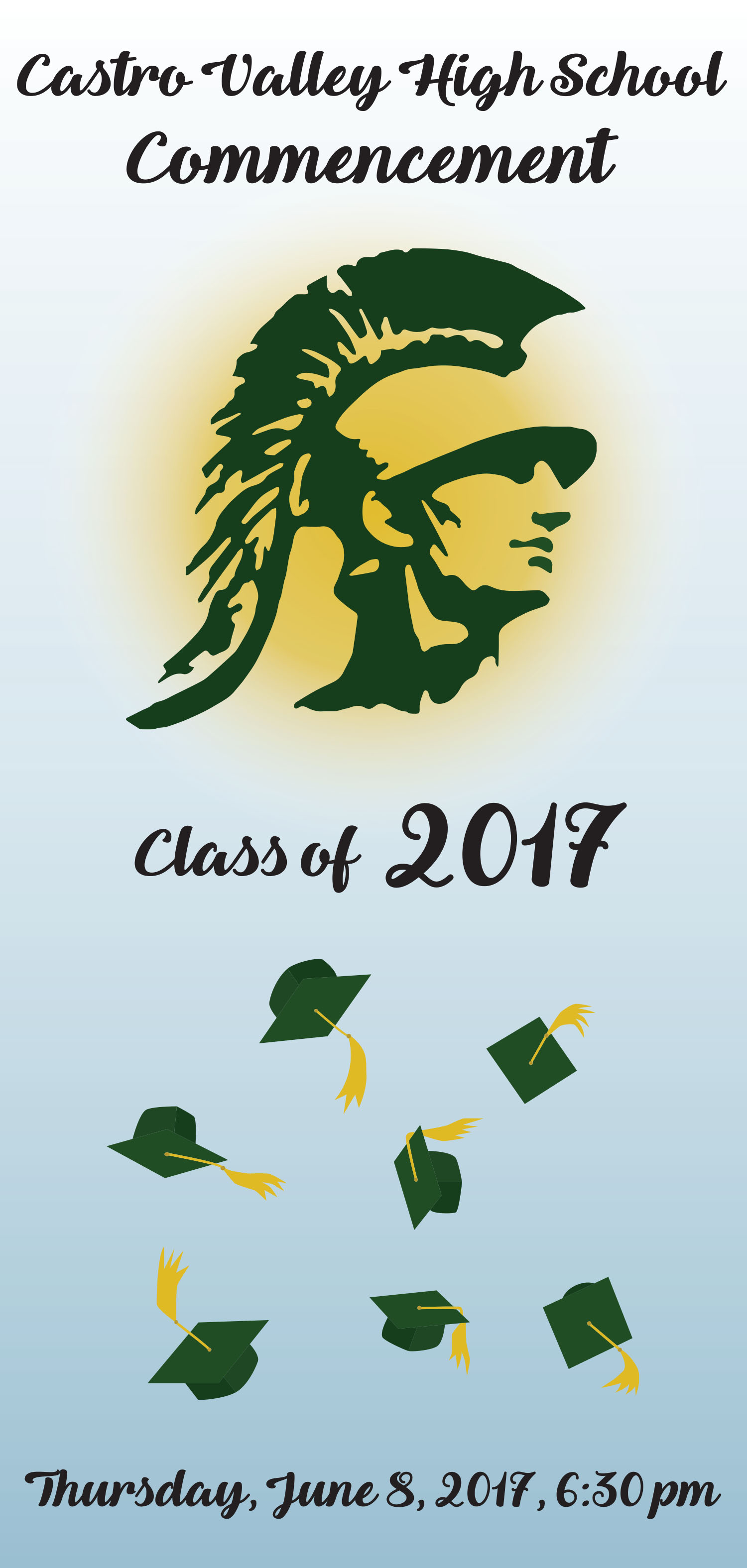 High School Graduation Program Cover Design
