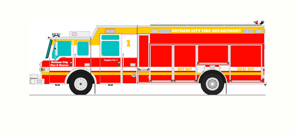 Gotham City Fire Department Engine 1 by usfirefighter11 on DeviantArt