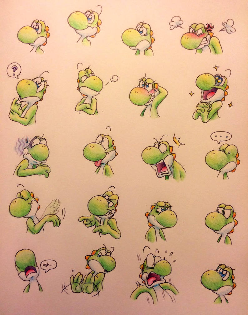 Yoshi Doodlespressions by Claudia-Sierra on DeviantArt