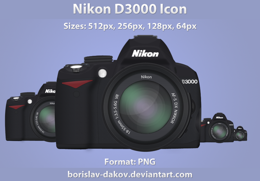 Nikon D3000 Icon 1.1 by borislav-dakov on DeviantArt
