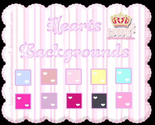 Cute Hearts Backgrounds by kawaiiprincess2 on DeviantArt