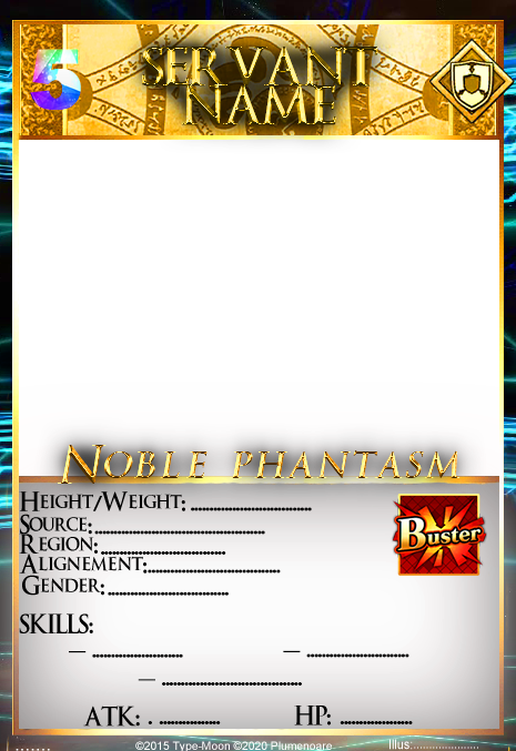 Fgo Card Template Psd V1 By Plumenoare On Deviantart