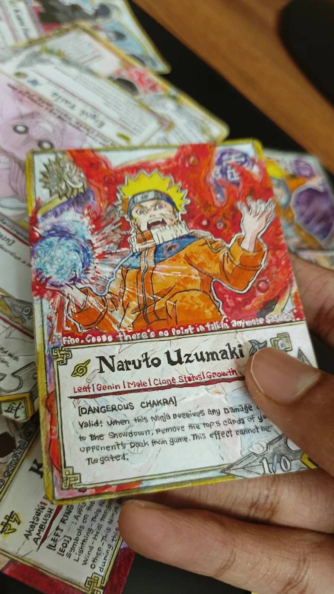My Hand-drawn Naruto Cards by itzfahimhasan on DeviantArt