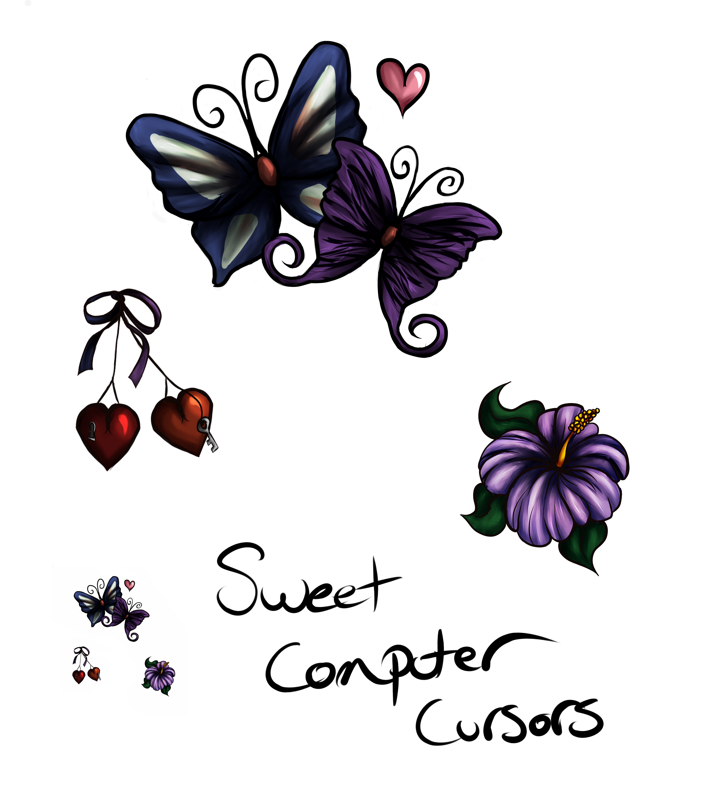 Sweet Computer Cursors by DarkIcyWarrioress on DeviantArt