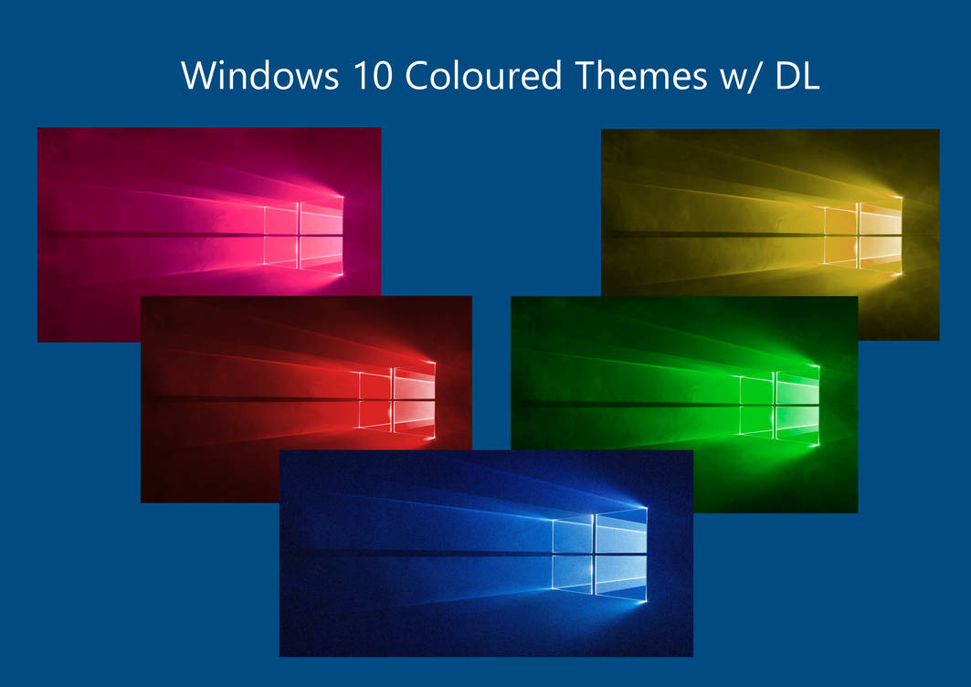 Windows 10 Coloured Themes by SpeedStriker243 on DeviantArt