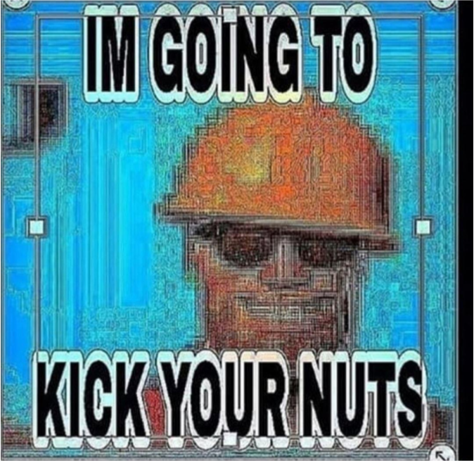 I'm going to kick your nuts by SmolKyle1 on DeviantArt