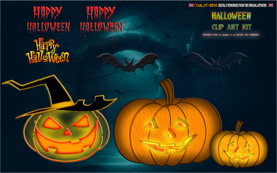 PSD File: CLIP-ART: HALLOWEEN KIT by PiXelPunk-1UK on DeviantArt