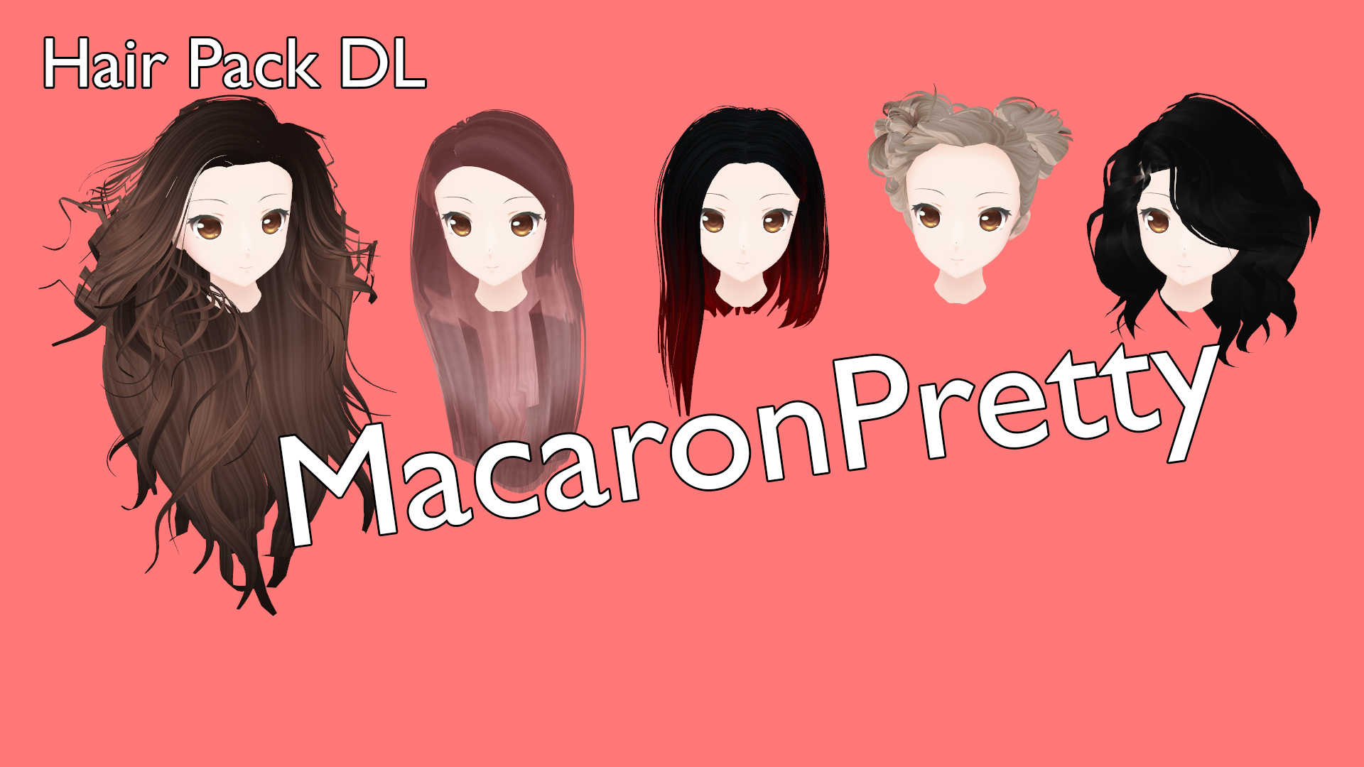 [MMD] Hair Pack DL by MacaronParisPretty on DeviantArt
