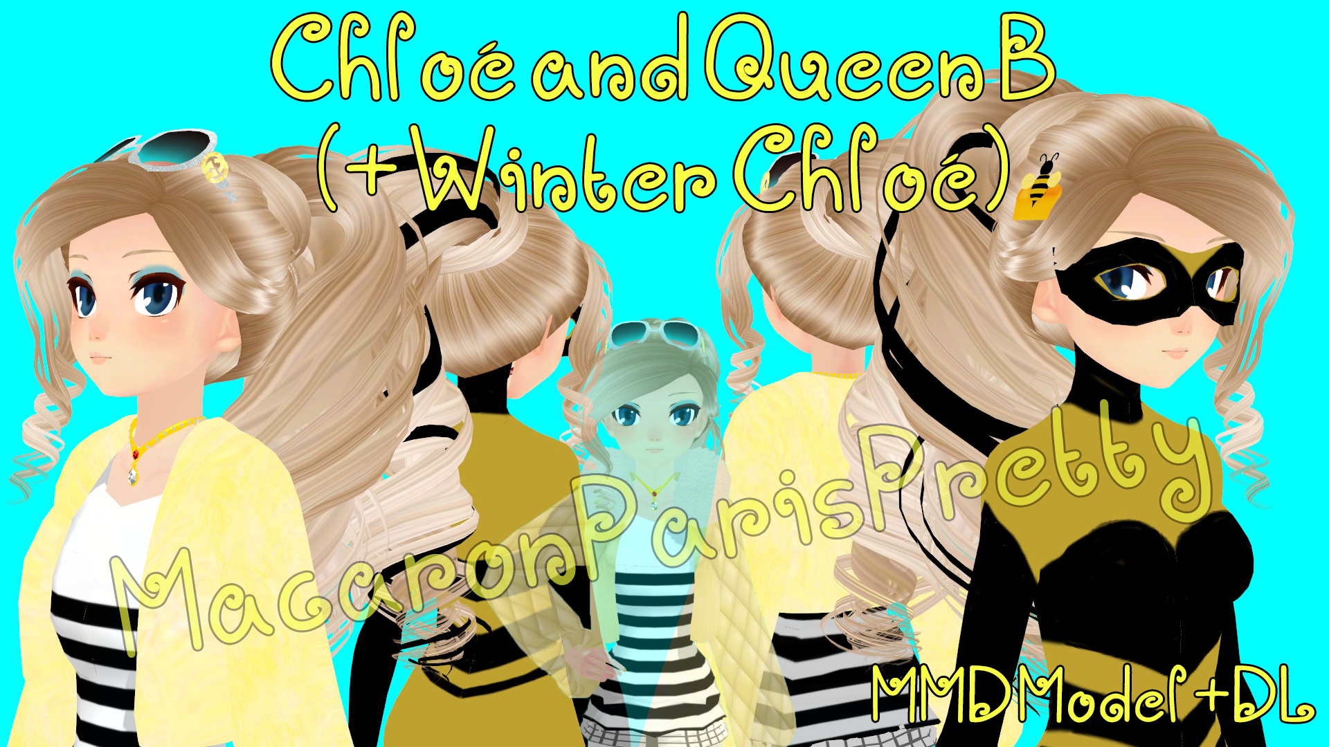 [MMD/Miraculous Ladybug] Chloe and Queen B [+DL] by MacaronParisPretty ...