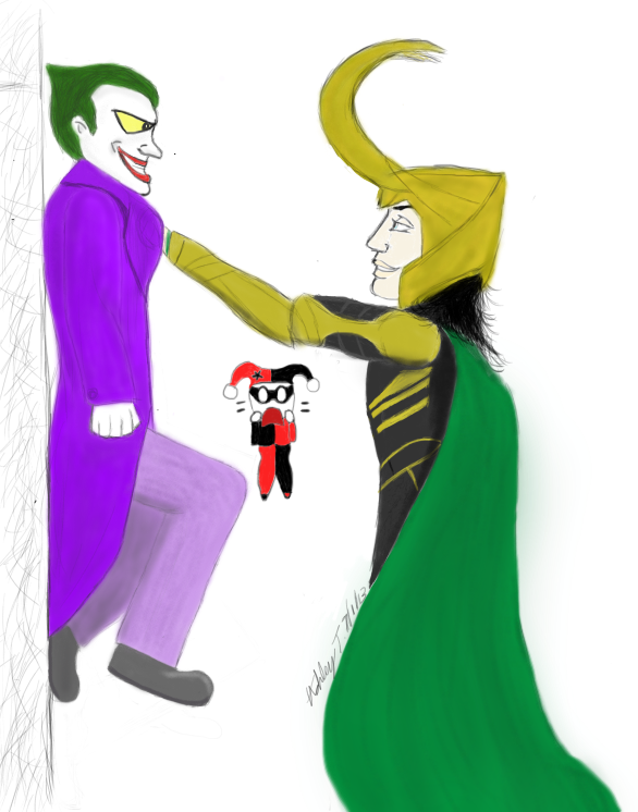 Loki VS. The Joker by Ashley-Tara on DeviantArt
