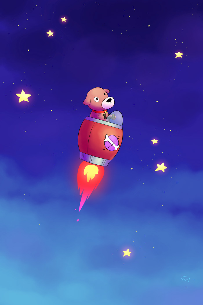 Rocket Dog by EnciferART on DeviantArt