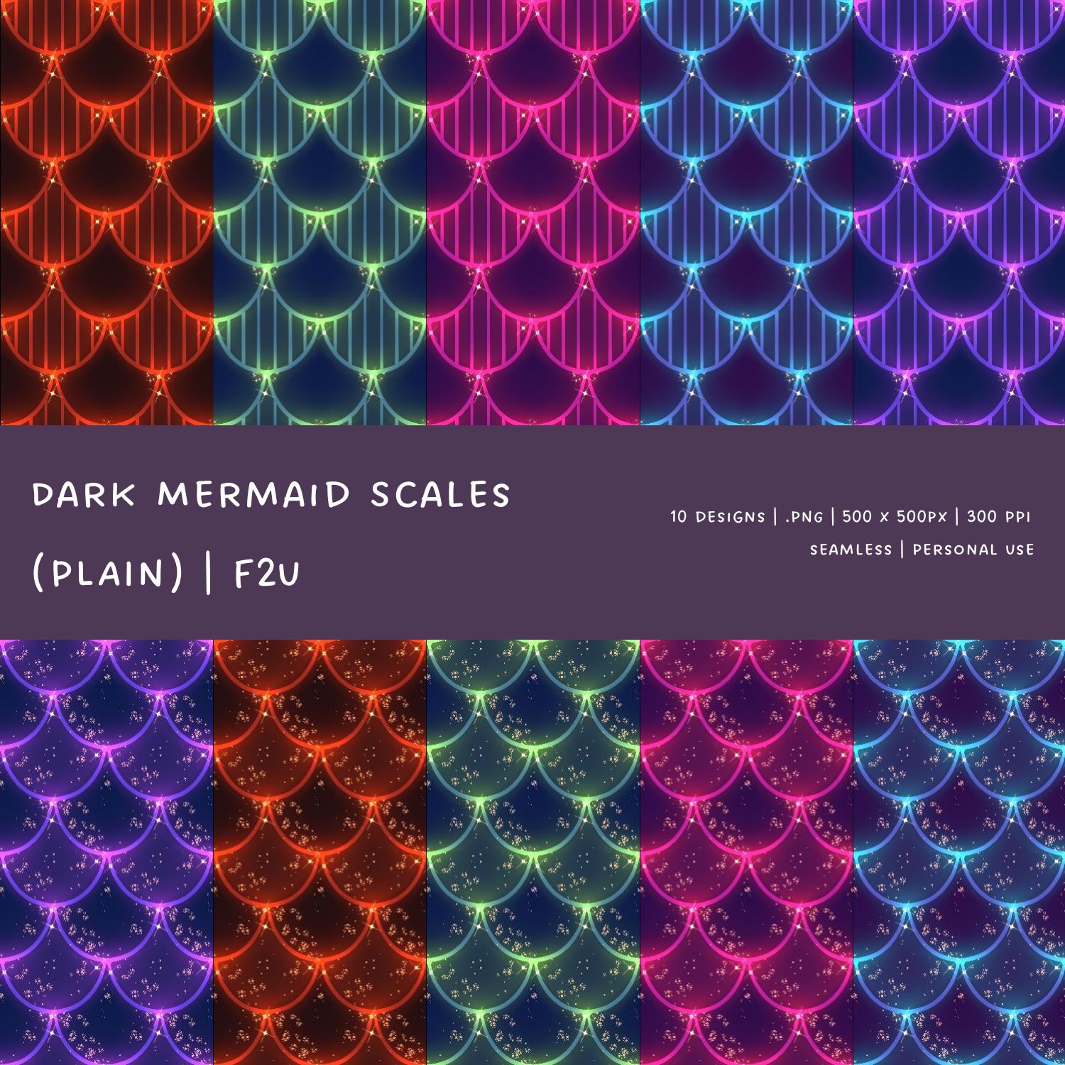 f2u | pattern | dark mermaid scales by SacriHeid on DeviantArt