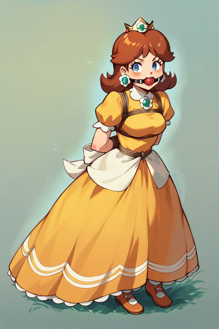 Princess daisy tied up 2 by nomtga on DeviantArt