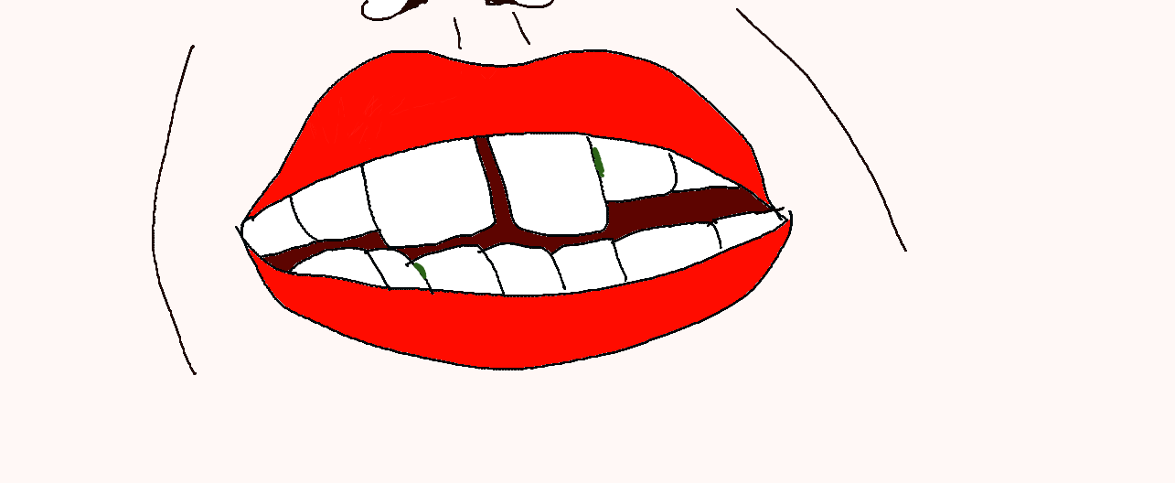 Spinach In Her Teeth By Fendue On Deviantart