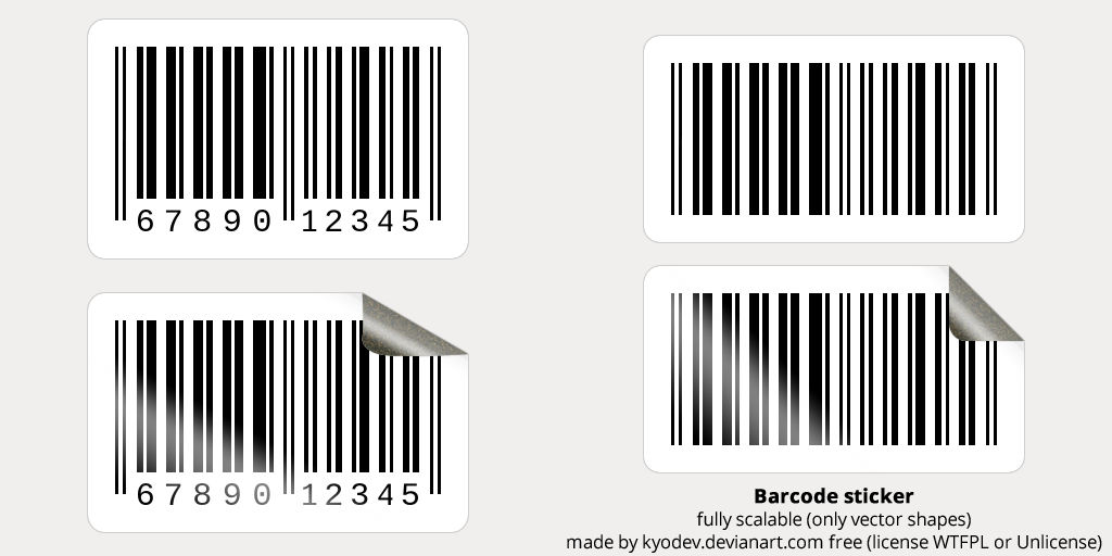 Barcode Sticker by kyodev on DeviantArt