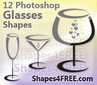12 Glasses PS Custom Shapes by Shapes4FREE on DeviantArt