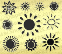 50 Sun PS Custom Shapes by Shapes4FREE on DeviantArt