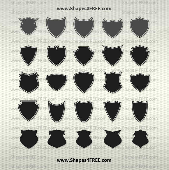 55 Shields Custom Shapes by Shapes4FREE on DeviantArt