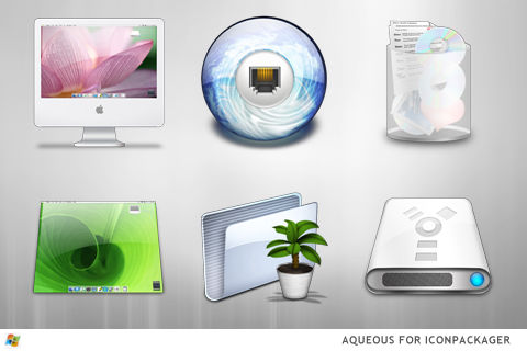 Aqueous For IconPackager by ipholio on DeviantArt