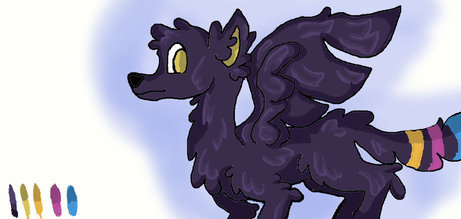 Violet dog. by MaximumQs on DeviantArt