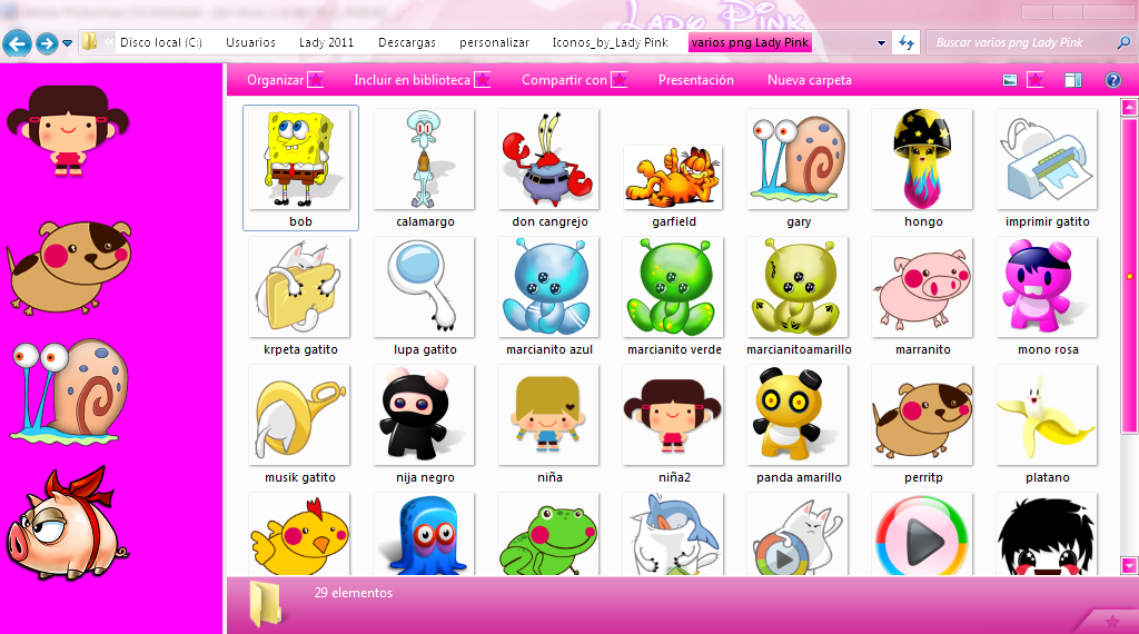 Iconos lindos png. Descarga en zip by TutosLadyPink on DeviantArt