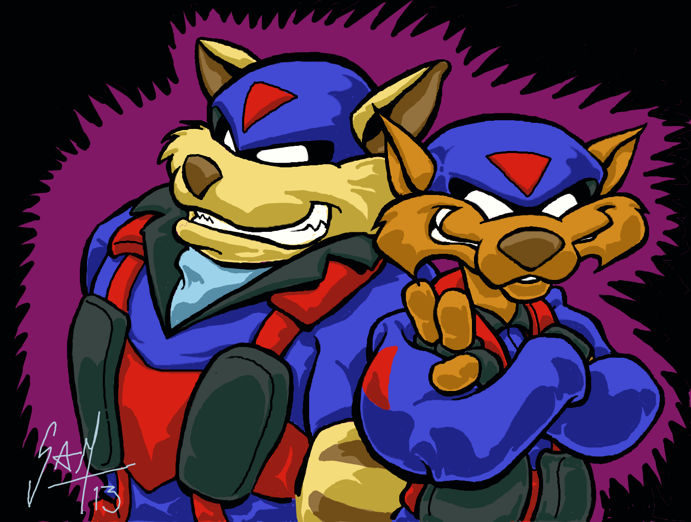 Swat Kats Razor And T Bone