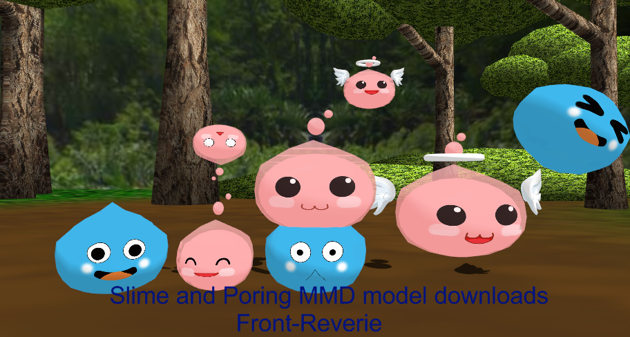 Poring and Slime MMD models DL by front-reverie on DeviantArt
