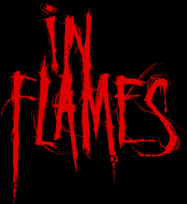 in flames logo vector