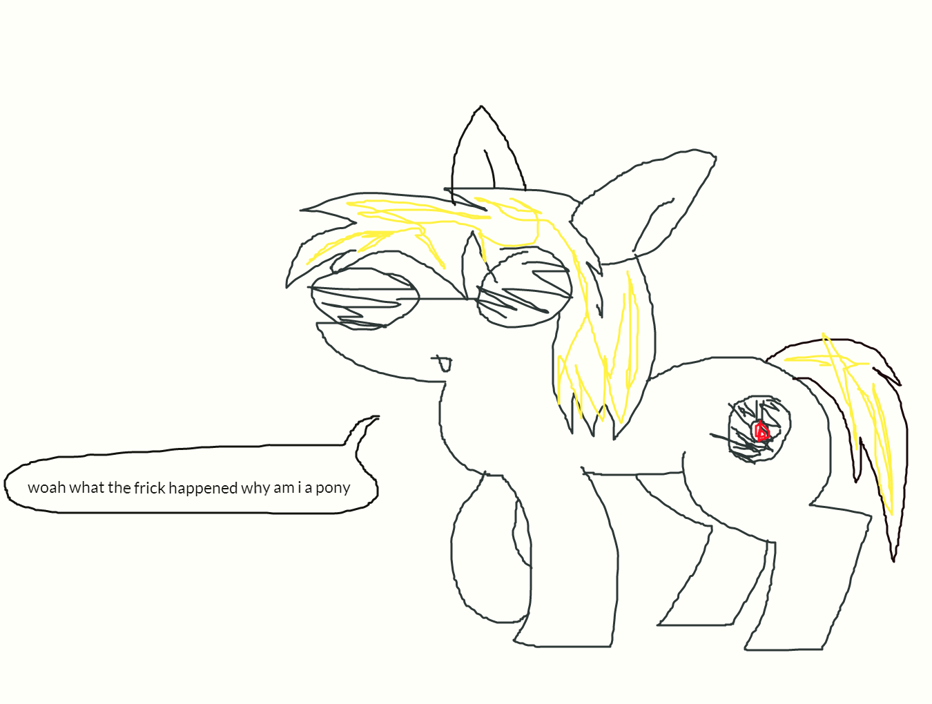 Dave Strider pony doodle by Hickerbop on DeviantArt