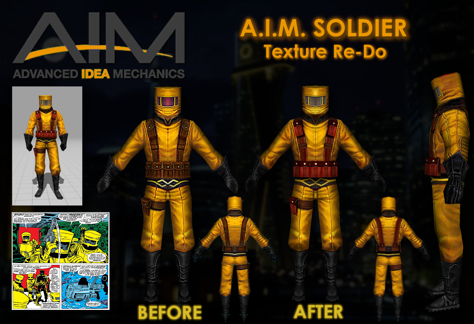 A.I.M. Soldier - Texture Re-Do (FBX OBJ DOWNLOAD) by Honorsoft on ...