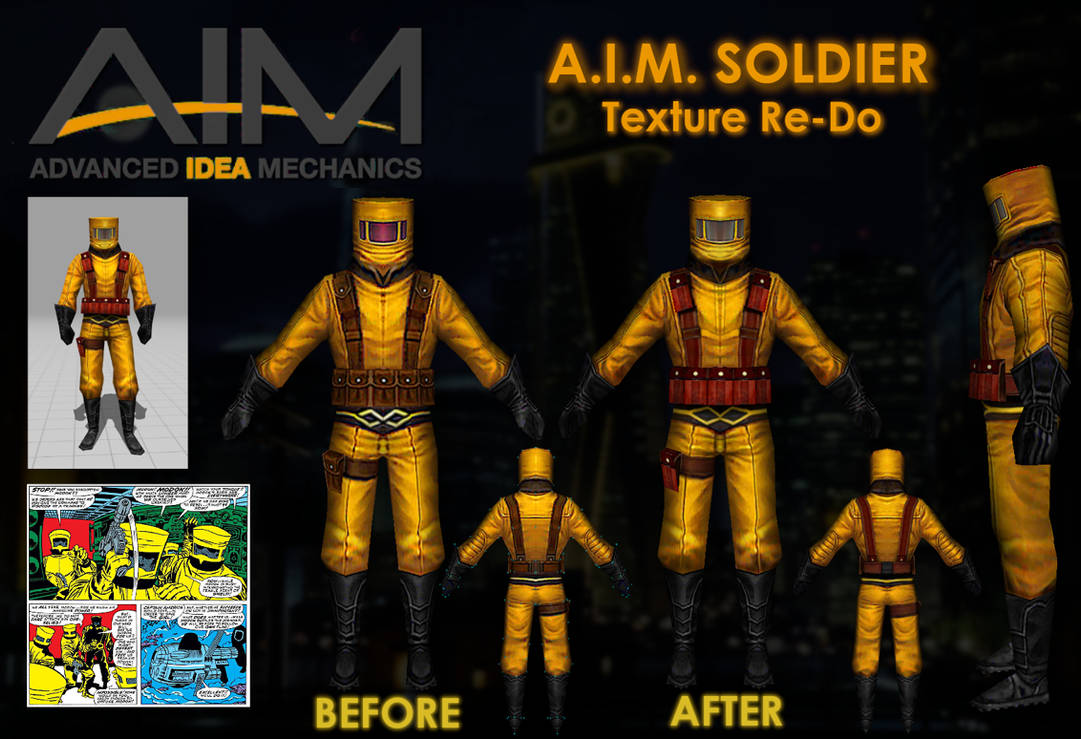 A.I.M. Soldier - Texture Re-Do (FBX OBJ DOWNLOAD) by Honorsoft on ...