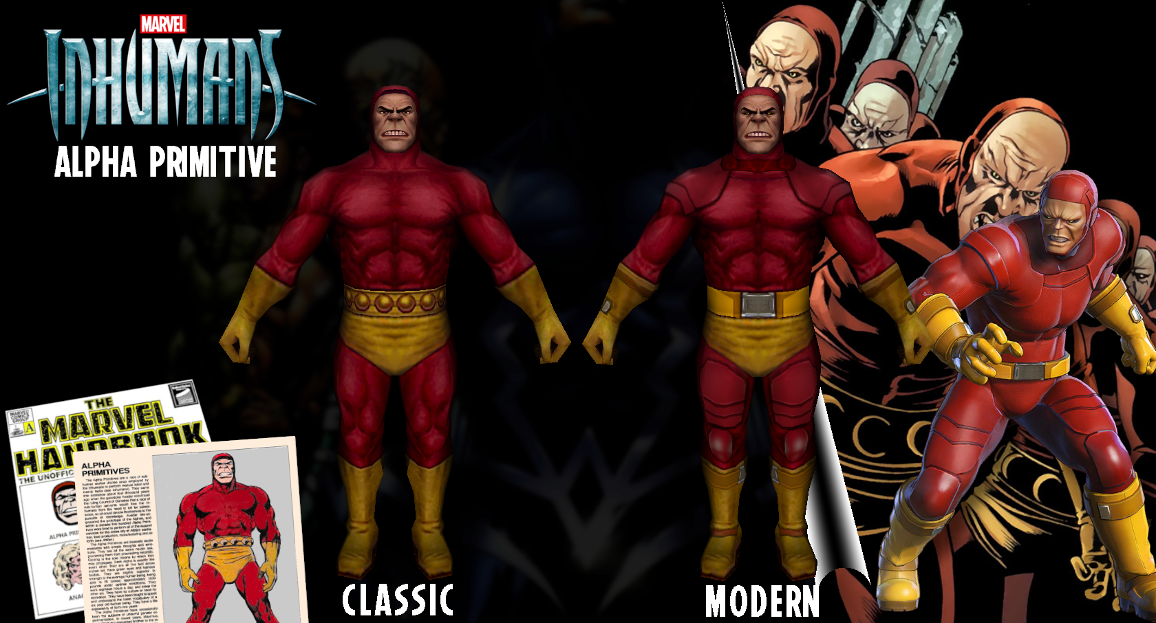 Alpha Primitive - Classic and Modern skins(FBX DL) by Honorsoft on ...