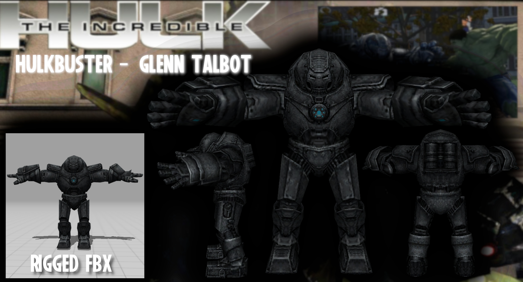 Hulkbuster - Glenn Talbot (FBX OBJ DOWNLOAD) by Honorsoft on DeviantArt
