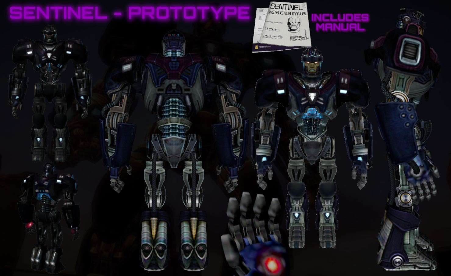 Sentinel Prototype 1 (Rigged FBX DOWNLOAD) by Honorsoft on DeviantArt