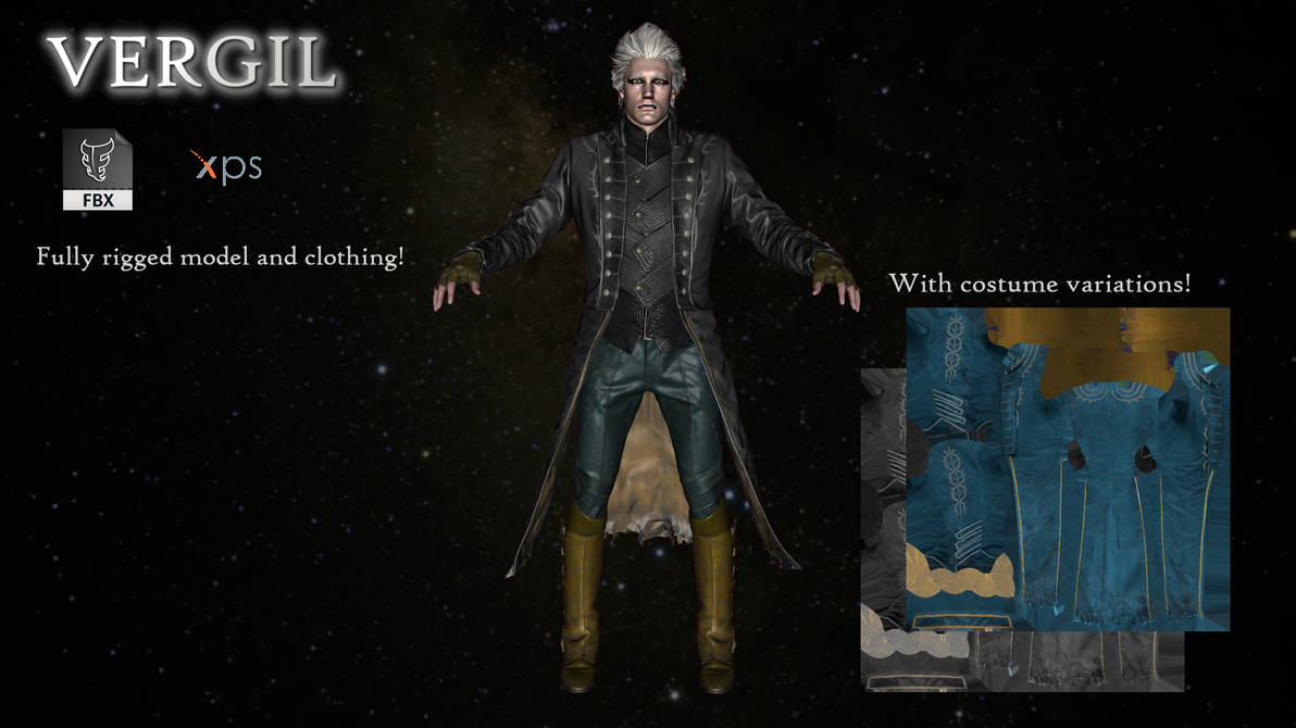 Vergil XPS FBX by Honorsoft on DeviantArt