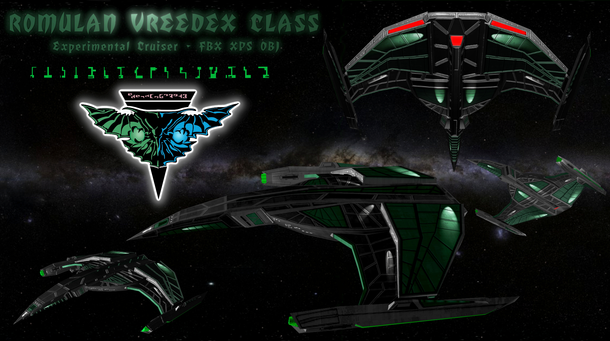 Romulan Vreedex Class Cruiser (FBX XPS DOWNLOAD) by Honorsoft on DeviantArt