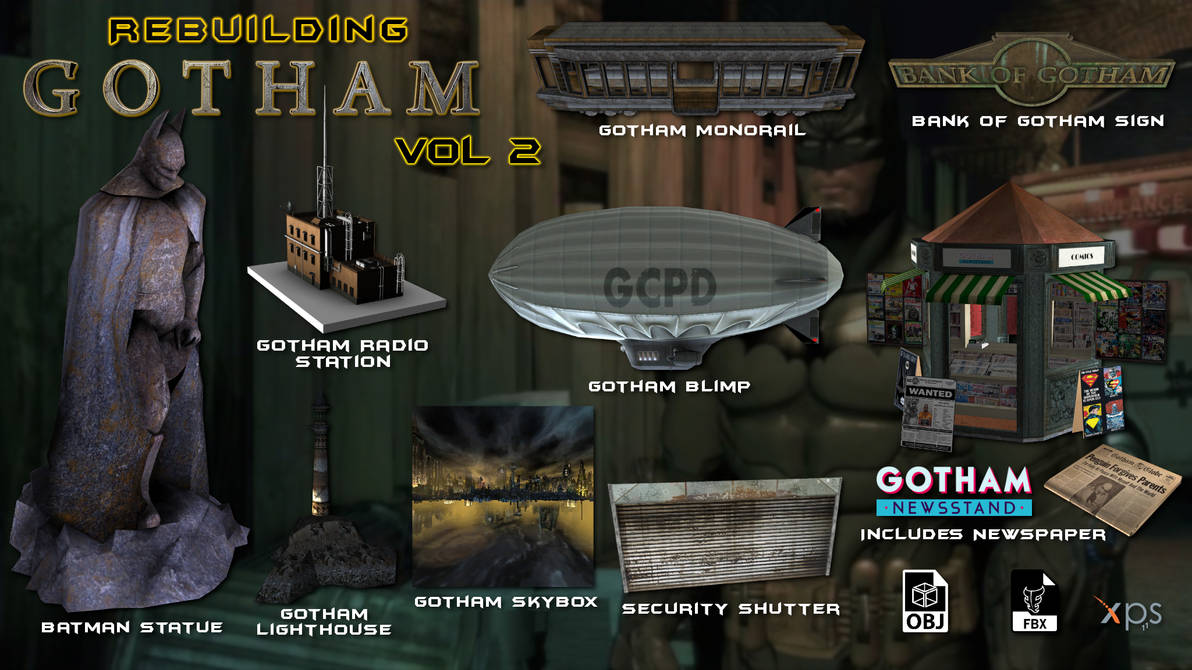 Rebuilding Gotham - Vol2 (OBJ FBX XNA) by Honorsoft on DeviantArt
