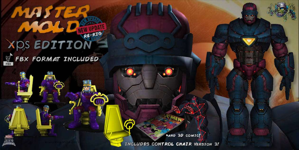 Master Mold Ver3 Re-Rig Pack (XPS MESH, FBX DL) by Honorsoft on DeviantArt