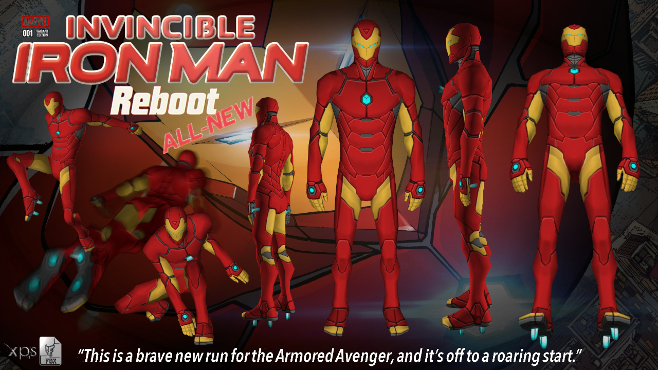 Invincible Iron Man-All New (FBX XPS ASCII MESH)DL by Honorsoft on ...