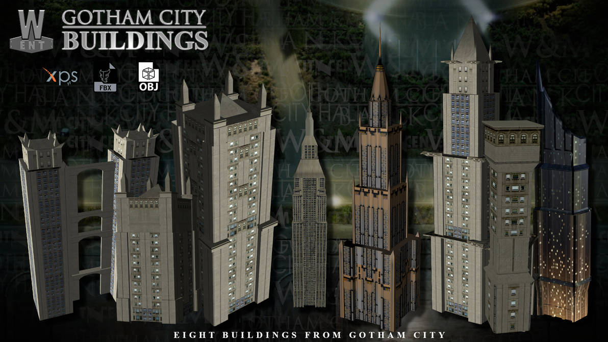 Gotham City Buildings (FBX XPS OBJ) DOWNLOAD by Honorsoft on DeviantArt
