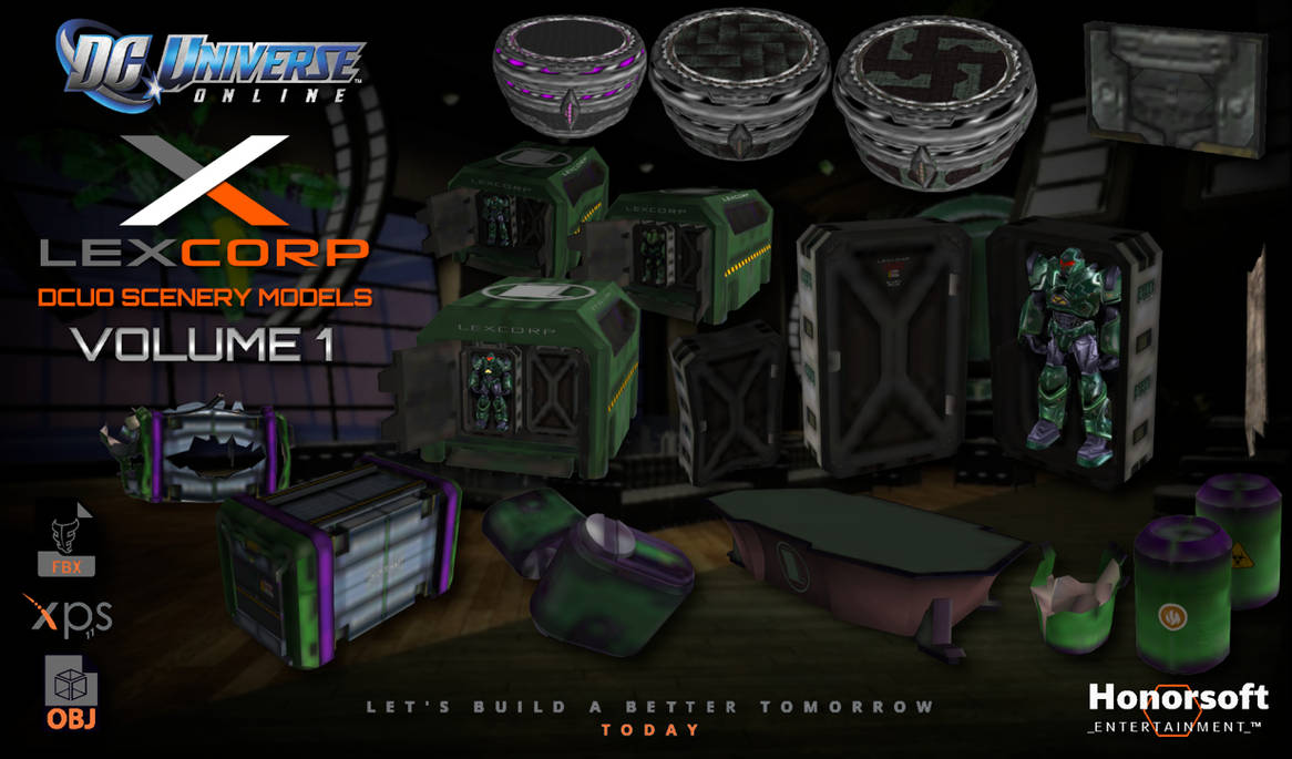 LexCorp DCUO Scenery Pack VOL1 (OBJ FBX XPS) DL by Honorsoft on DeviantArt